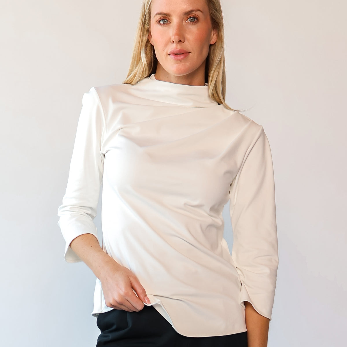 Odyssey Cowl Top in Kenai White | Wear & Roam